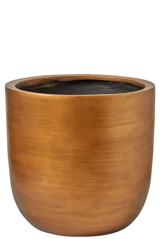 Capi Lux Retro Pot Goud Kunststof Ø24cm plantenbak kopen?- 123planten.nl